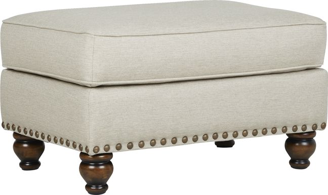 Beige Ottomans: Fabric, Microfiber, Storage