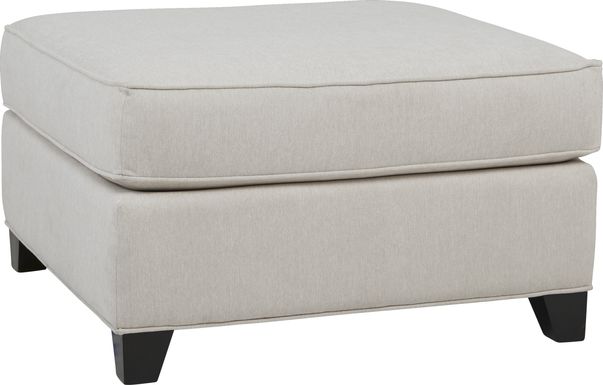 Beige Ottomans: Fabric, Microfiber, Storage