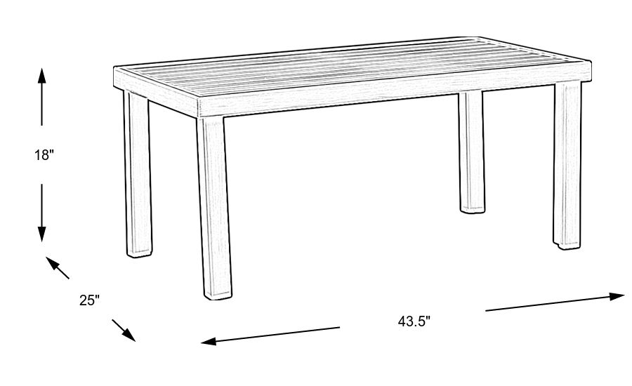 Waterfront Bronze Outdoor Cocktail Table - Rooms To Go